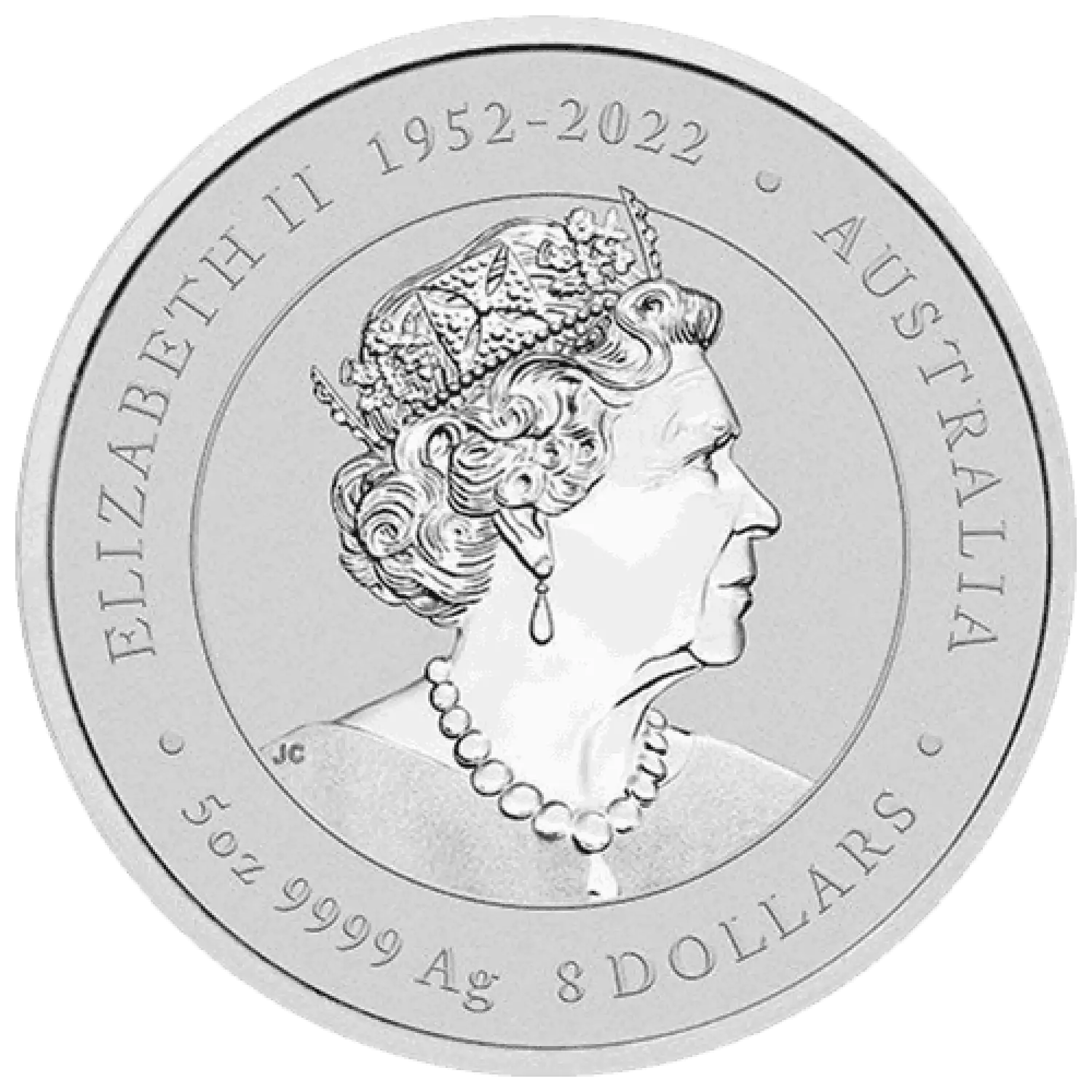 2024 5 Oz Australian Silver Lunar Dragon Perth Mint Silver Lunar