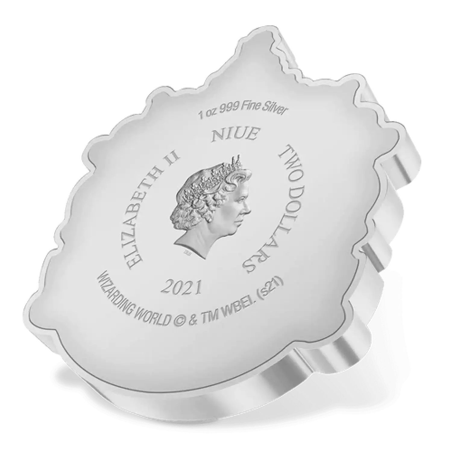 HARRY POTTER- 2021 1oz Slytherin Crest Silver Coin - Morton Grove Coin